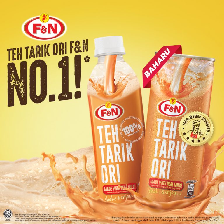 高度还原Mamak滋味😍 F&N Teh Tarik ORI 推出轻便罐装&瓶装, 参与活动免费送你喝