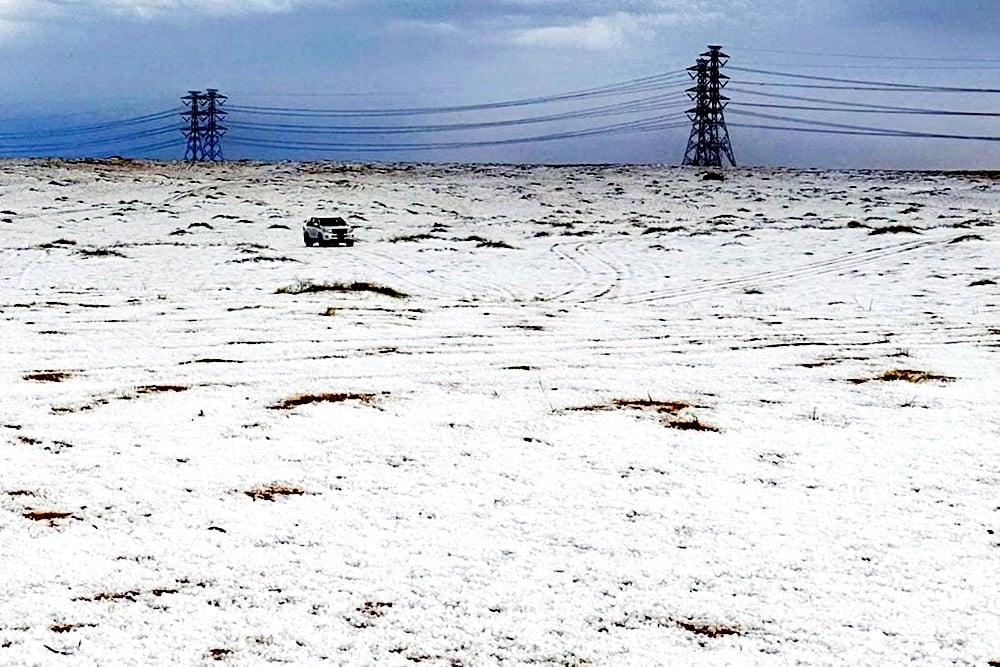 世界变了2.0？沙地阿拉伯竟罕见下雪了 黄土沙漠变银白大地！梦幻雪景曝光！