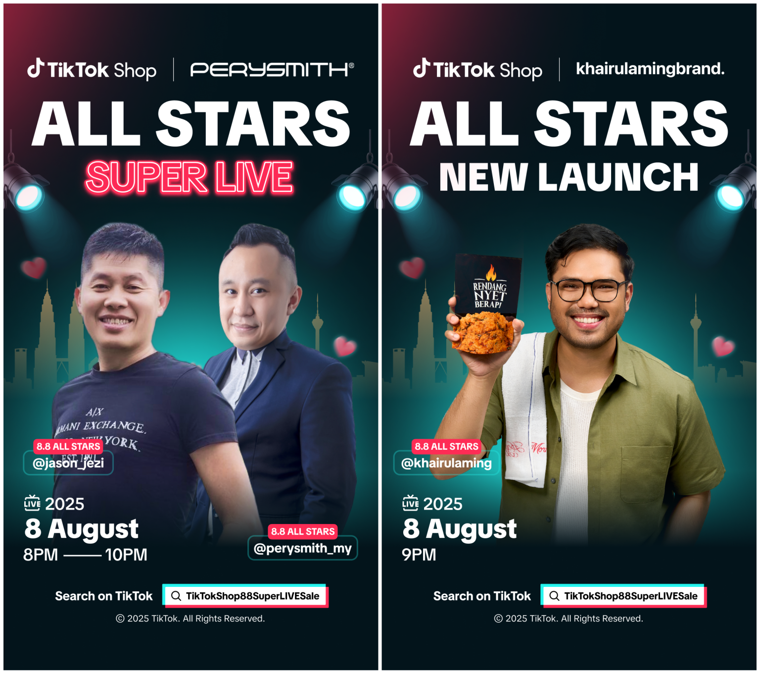 千万别错过 Sambal王「Khairul Aming」会在TikTok Shop 8.8 LIVE推出新品⚡还可赢取纽西兰之旅！